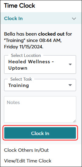How to clock in and clock out