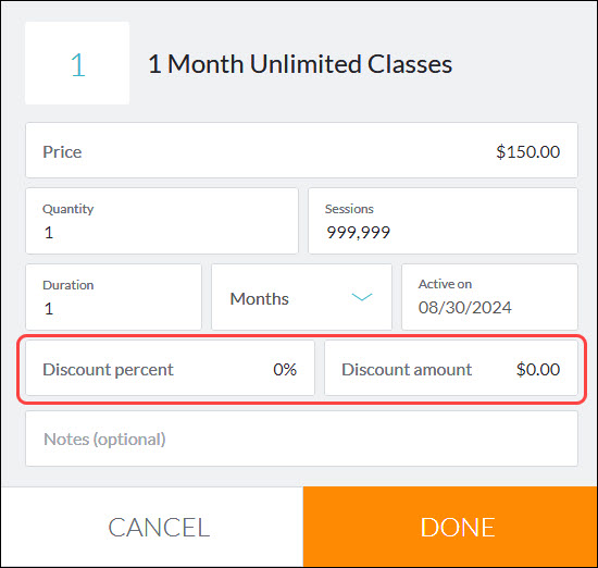 Promotions (Promo codes)