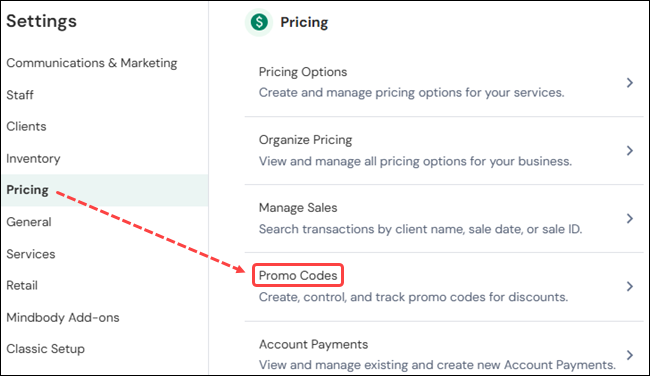 Promotions (Promo codes)