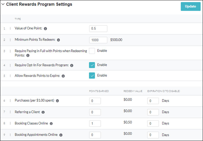 Client Rewards overview