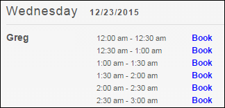 Appointment Start by Booking Time feature