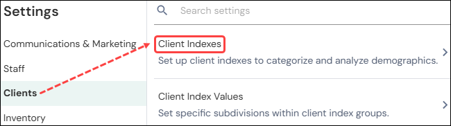 Client Indexes