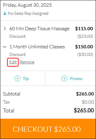 How to apply a promo code