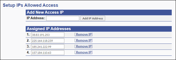 IP Restrictions: Restricting staff logins to your site