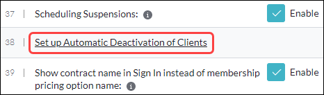 Client Management: Active and inactive client accounts