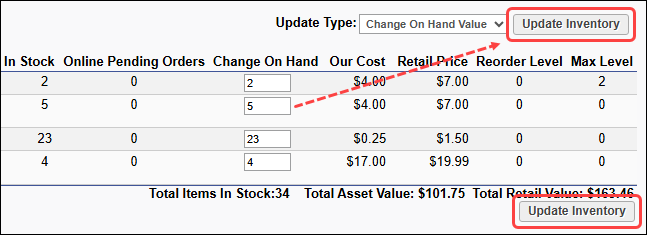 Inventory on Hand report
