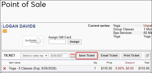 How to manage open Point of Sale tickets