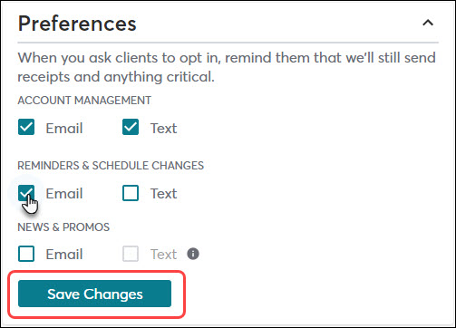 Client profile - overview experience