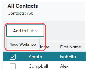 How to create static lists (Marketing Suite)