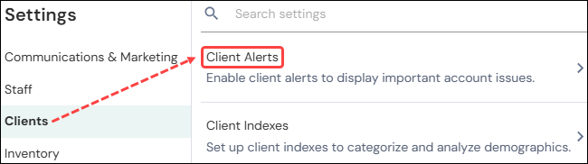 Client alerts overview
