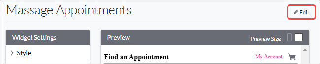 Appointment widget v1 setup and options (branded web widgets)