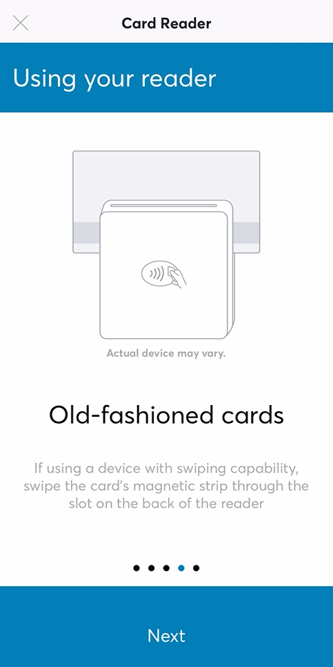 Accepted payment methods with the mobile card reader (Mindbody Payments)