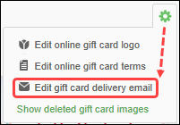 Online gift card options