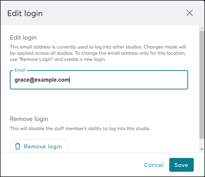How to manage staff login credentials