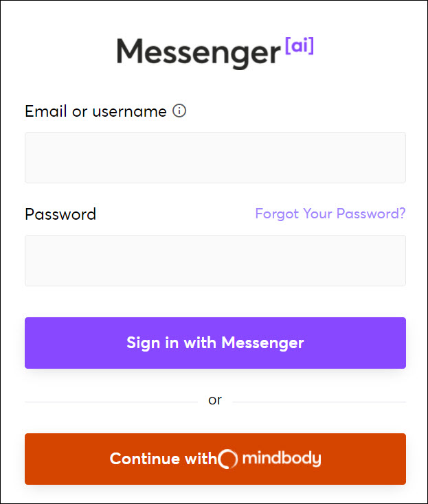 How to log in (Messenger, Messenger[ai])