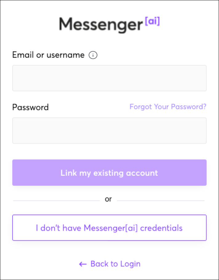 How to log in (Messenger, Messenger[ai])