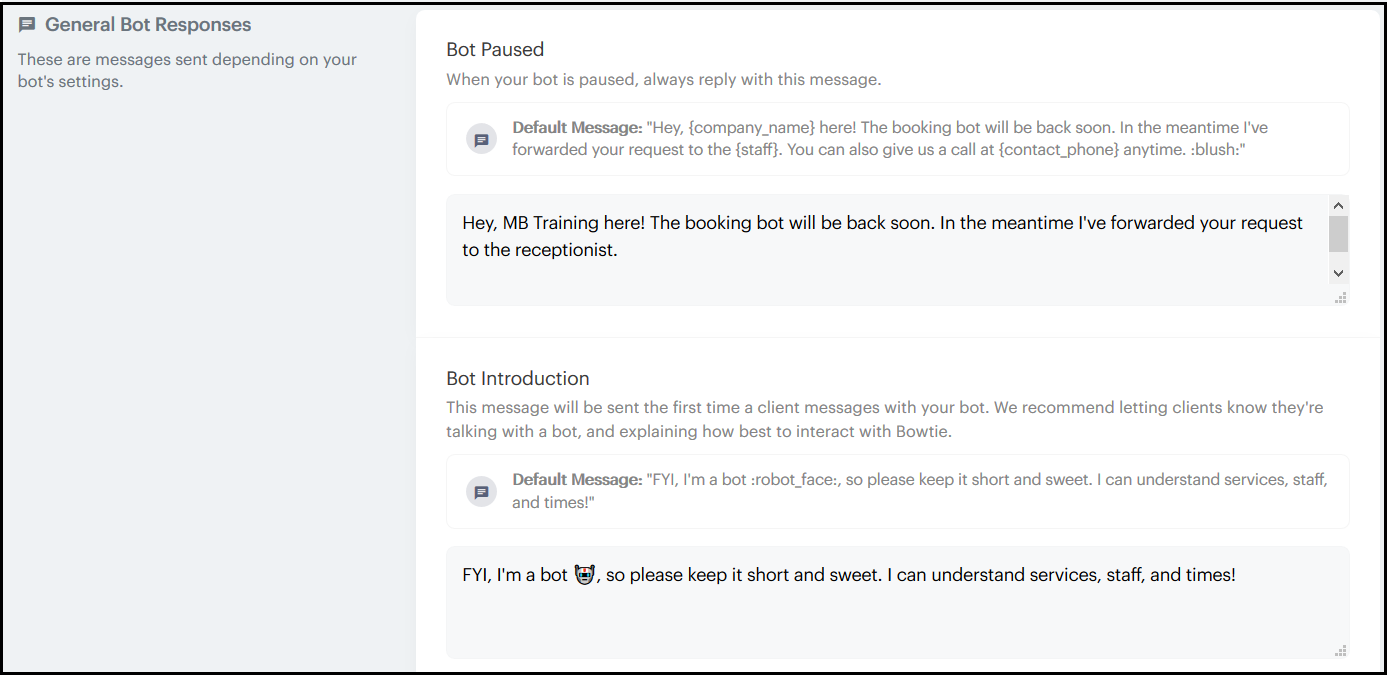 Custom responses (Messenger[ai])