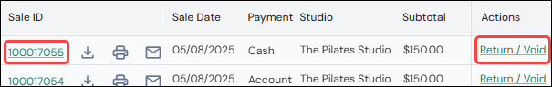 Returns, refunds, and voids