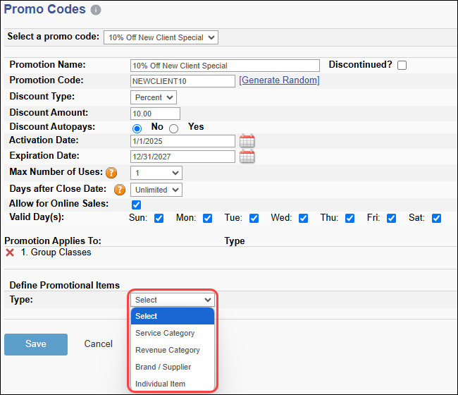 Reasons your client may not be able to apply a promo code