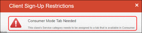 Reasons your clients may not be able to sign up for classes online