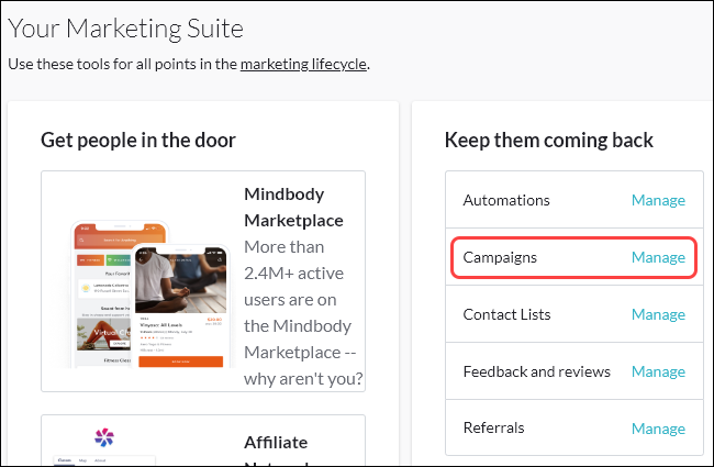 How to set up campaigns (Marketing Suite)