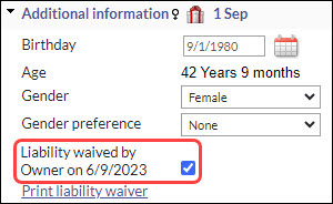 How to agree to a liability waiver for clients (Mindbody business site)