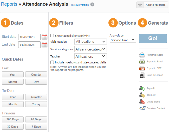 Attendance Analysis report