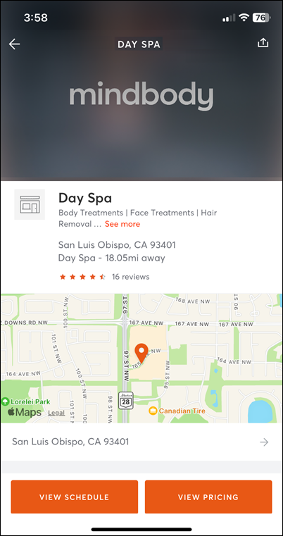 Mindbody app Listing: Set up & FAQs - Booker