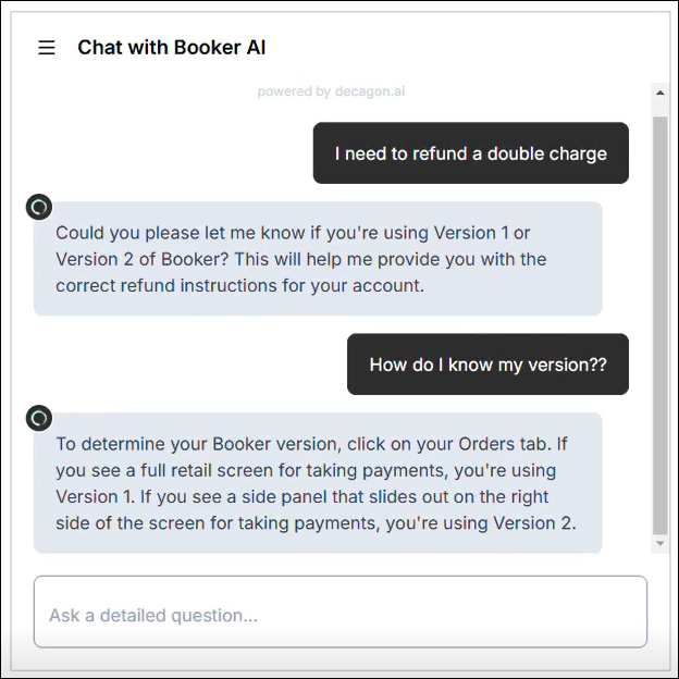 How to contact Booker Technical Support