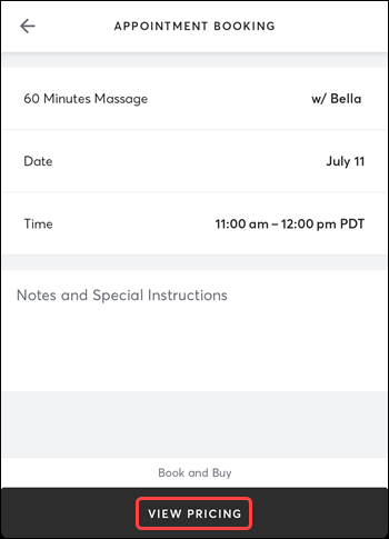 How to book classes and appointments (Mindbody app)
