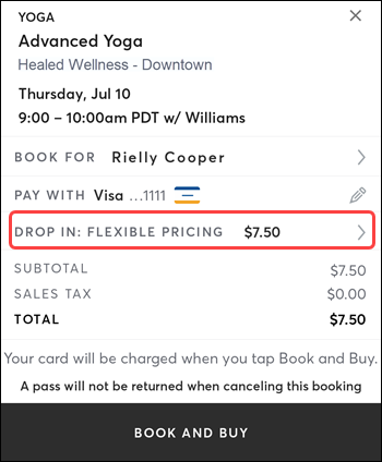 How to book classes and appointments (Mindbody app)
