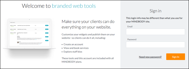 How to set up branded web tools