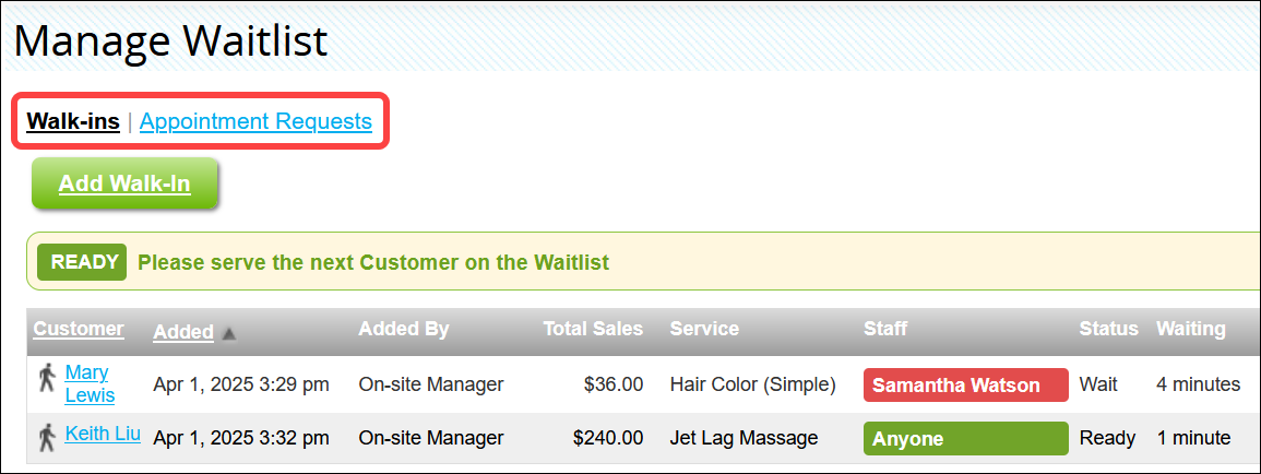 Walk-ins and Waitlists: Overview & FAQs (Booker)