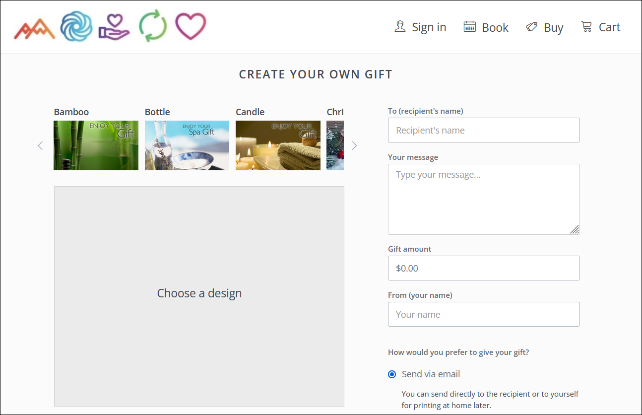 How to sell gift certificates online (Booker)