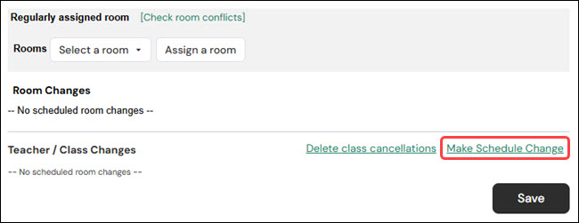 How to change class capacity
