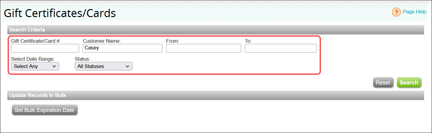How to redeem a gift certificate (Booker Version 1)