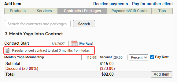 How to offer a contract with a limited monthly discount that later ...