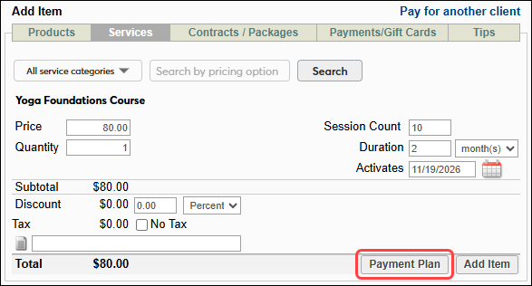 How to create payment plans for courses