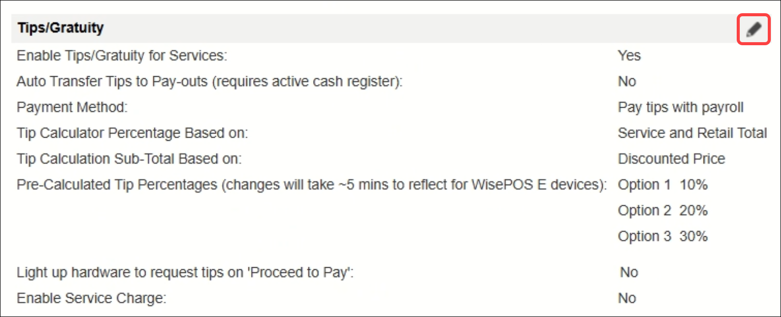 Tipping Enhancements for Booker Version 2