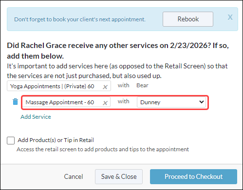 How to make changes using the Appointment Checkout Review while ...