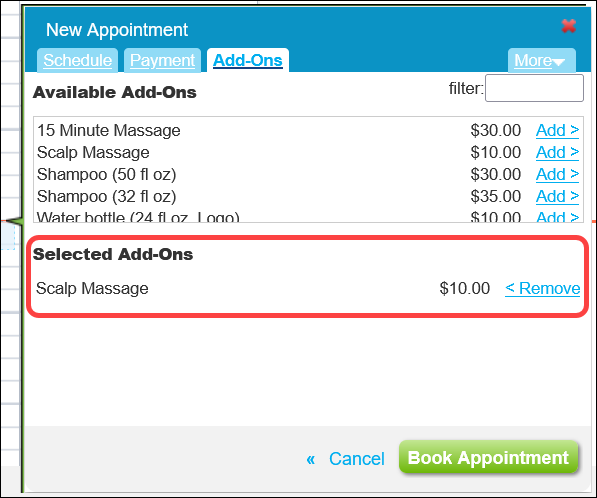 Appointment Add-ons: Overview & FAQs (Booker)